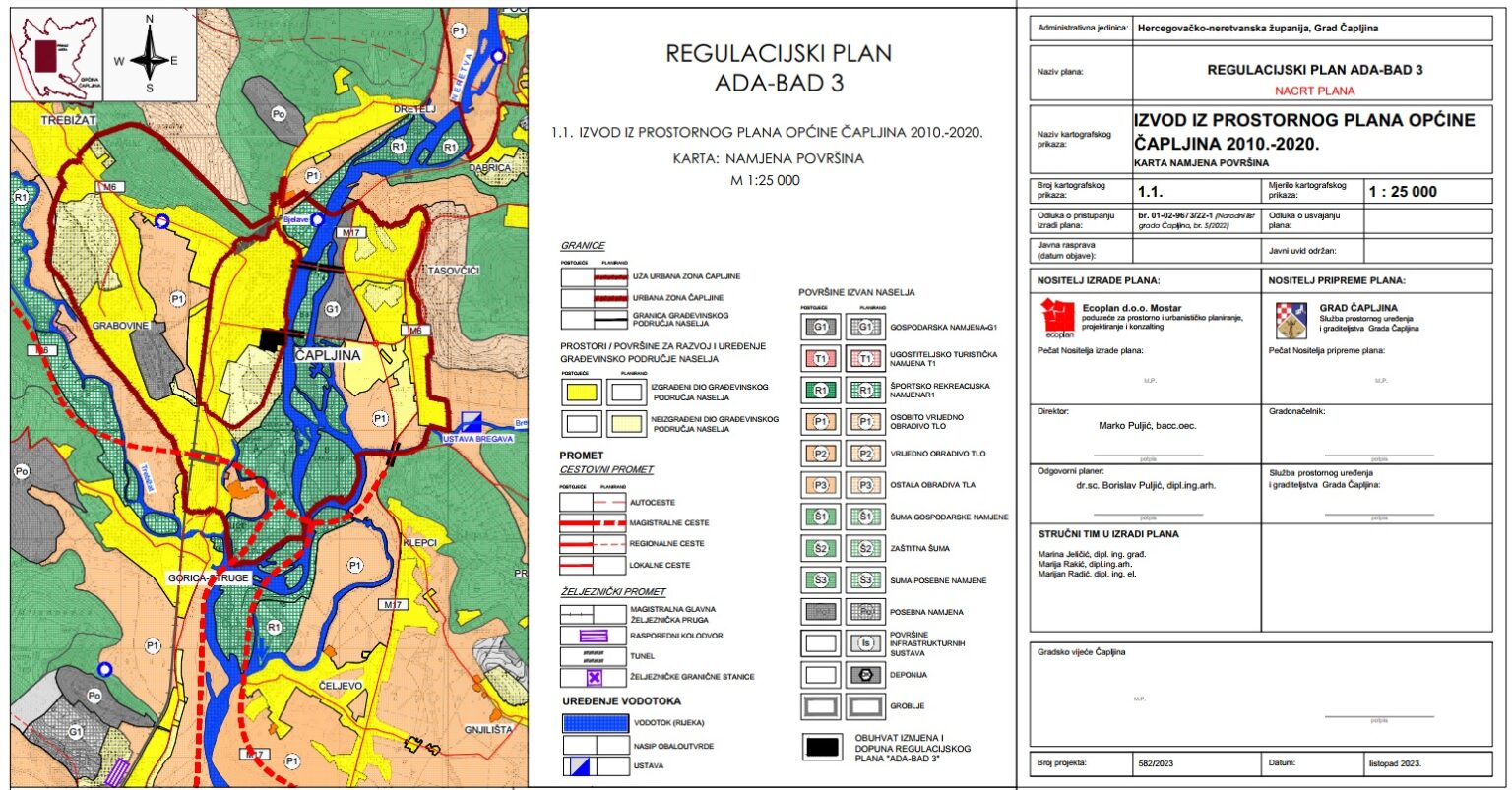 Usvojen prostorni plan grada Čapljine - Grad Čapljina